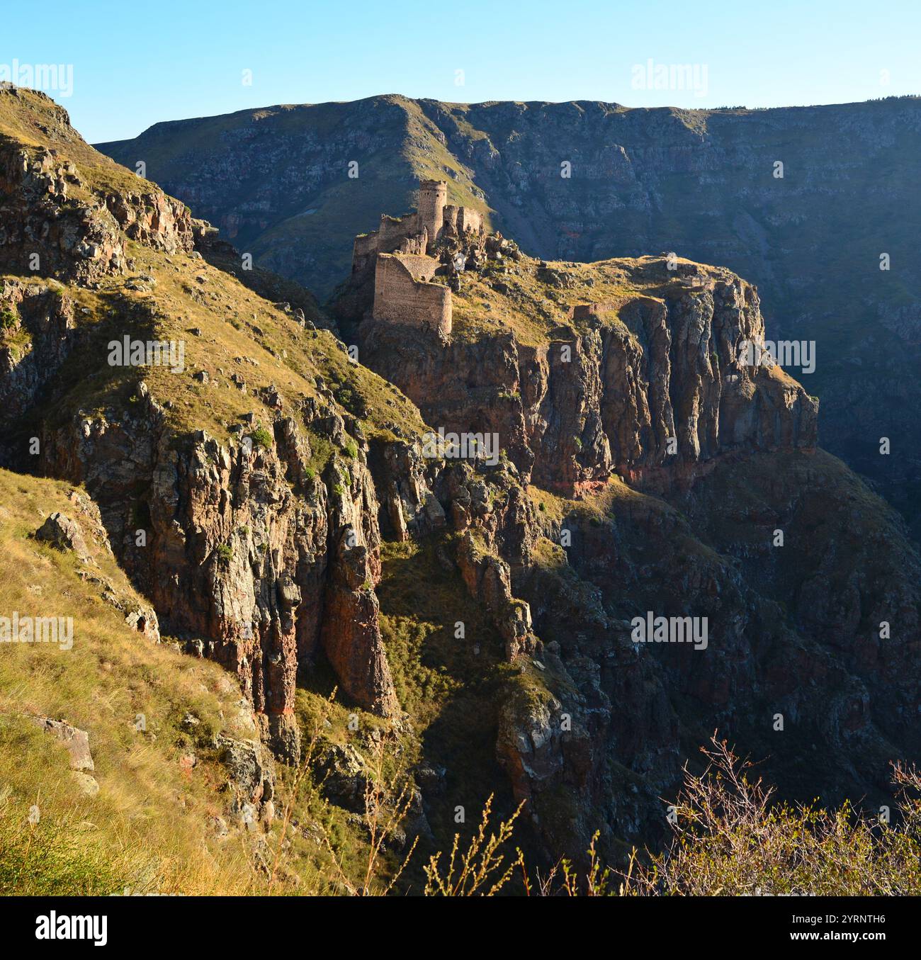 A view from Seytan Castle in Cildir, Ardahan, Turkey Stock Photo - Alamy