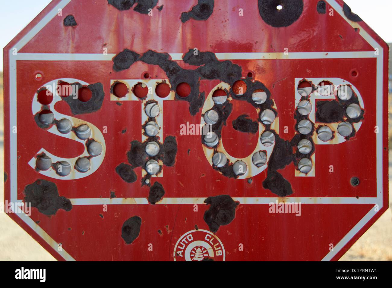 Stop sign bullet holes hi-res stock photography and images - Alamy