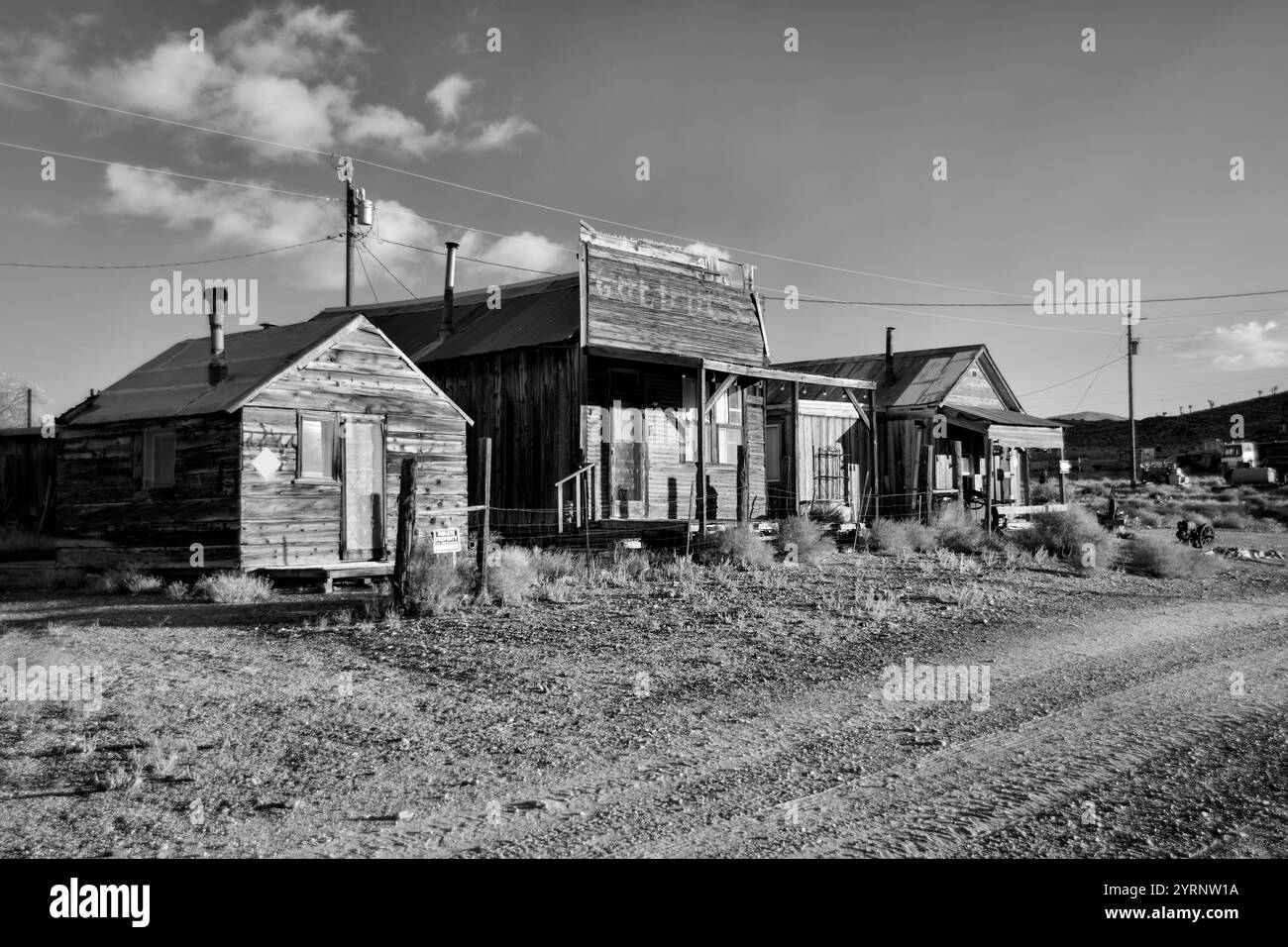 USA,Nevada, Great Basin, Esmeralda County, Gold Point Ghost Town Stock ...