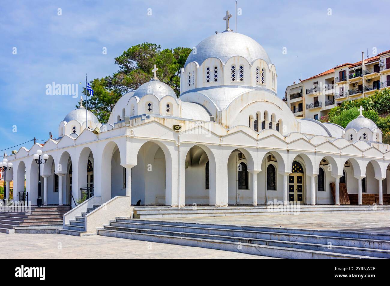 The Holy Assumption Church in Pylos, a port city in Messinia, Greece ...