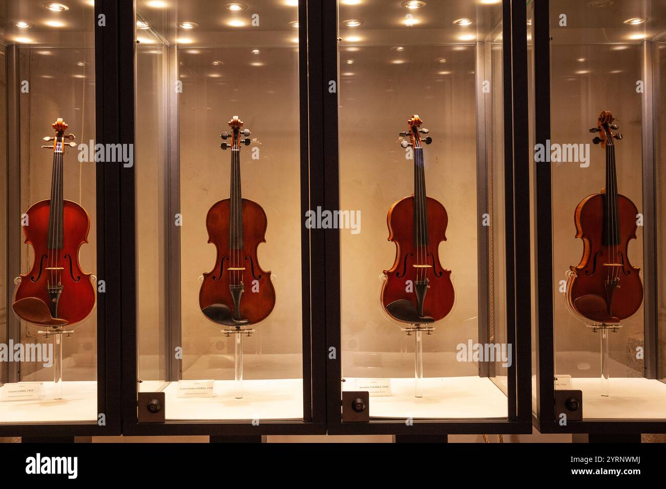 Display of historic violins hi-res stock photography and images - Alamy