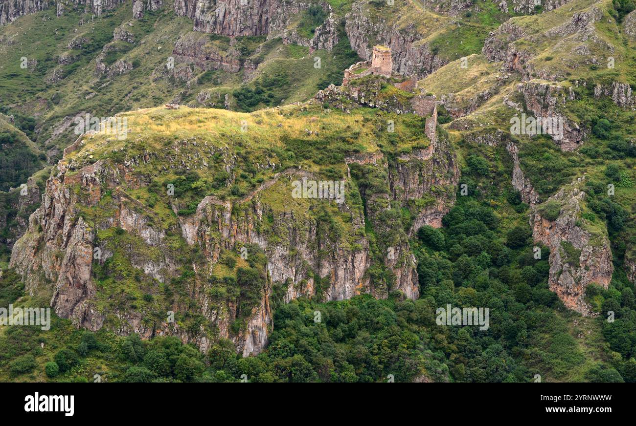 A view from Seytan Castle in Cildir, Ardahan, Turkey Stock Photo - Alamy