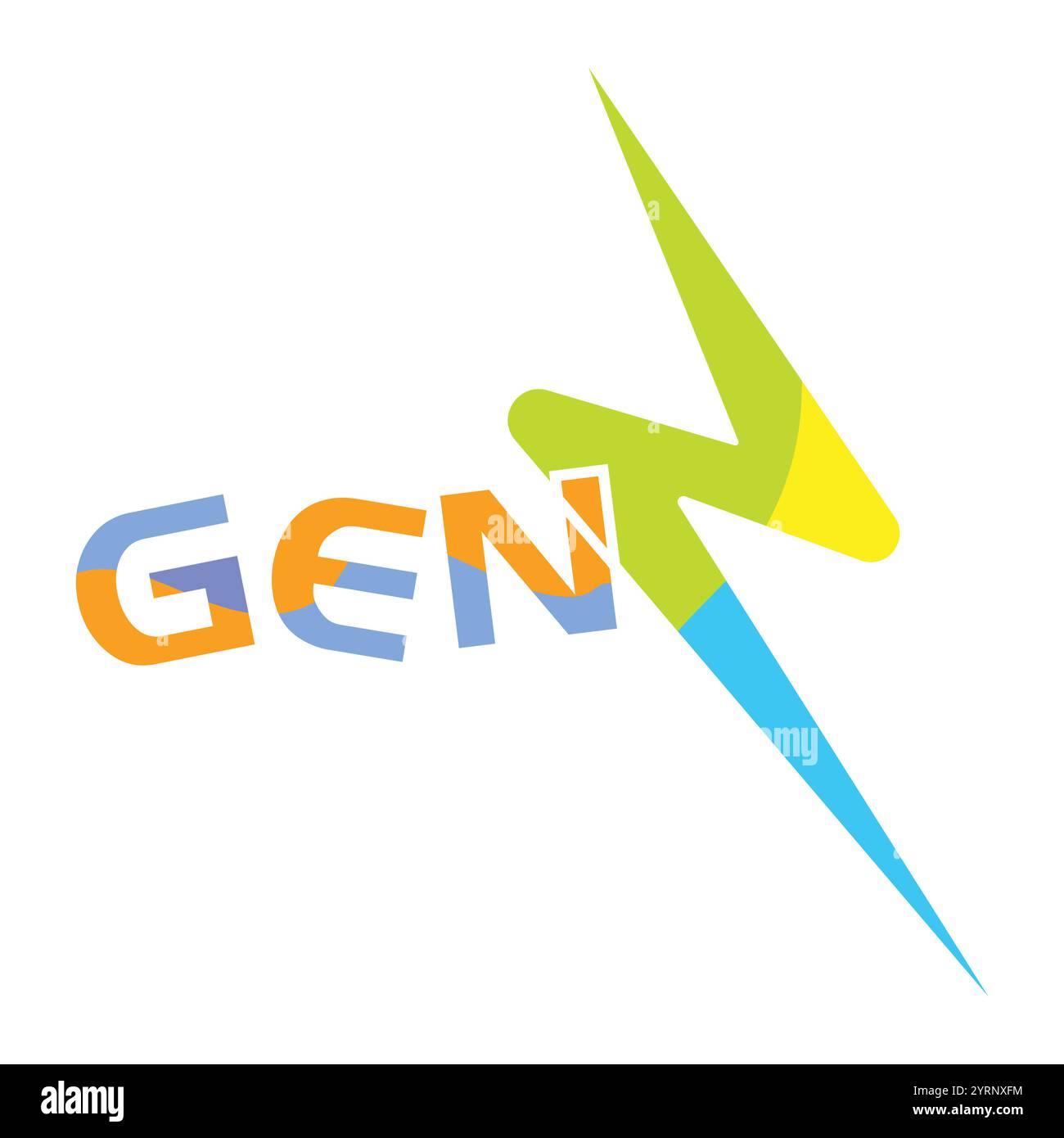 Gen logo design hi-res stock photography and images - Alamy