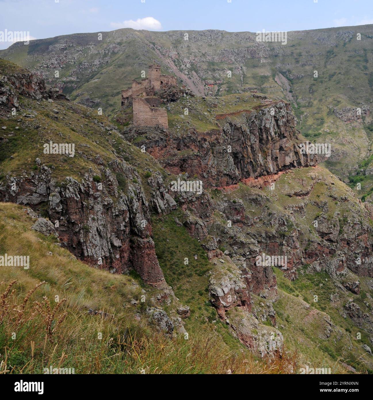 A view from Seytan Castle in Cildir, Ardahan, Turkey Stock Photo - Alamy