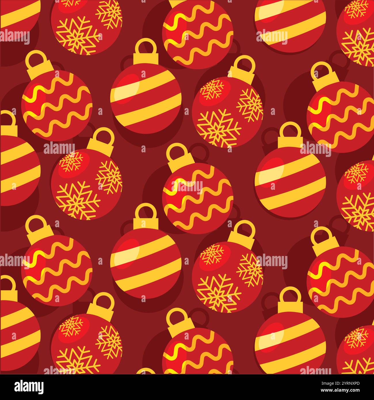 Red and gold Christmas ornament pattern Vector Stock Vector Image & Art ...