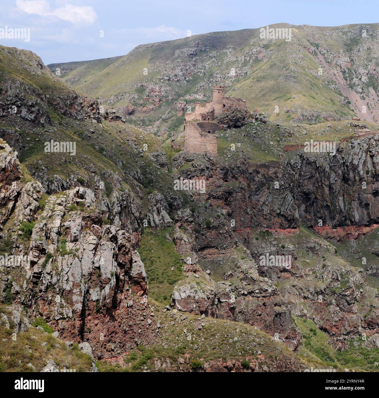 A view from Seytan Castle in Cildir, Ardahan, Turkey Stock Photo - Alamy