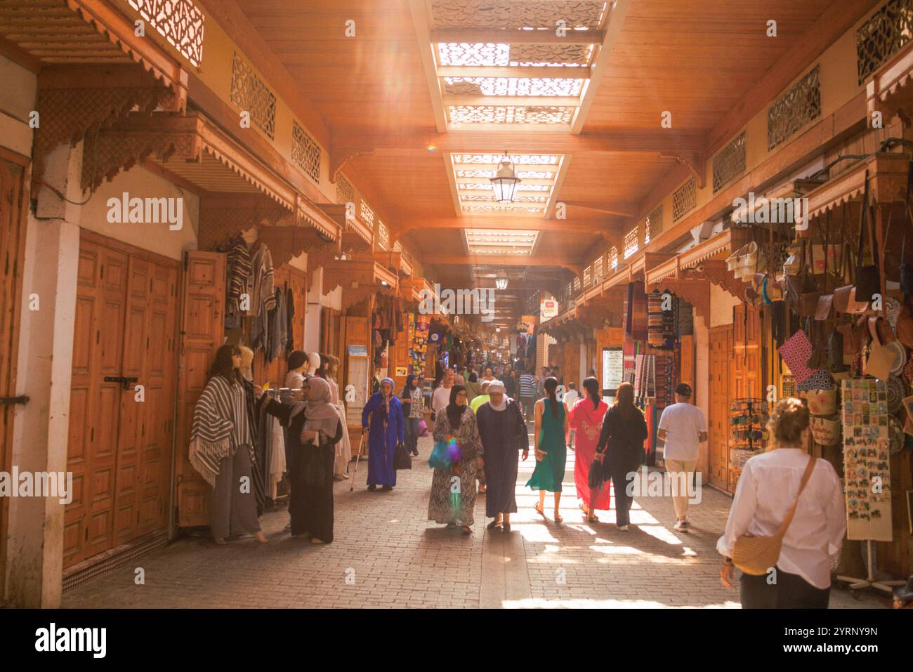Street photography of the Medina, the old central market place of Rabat ...