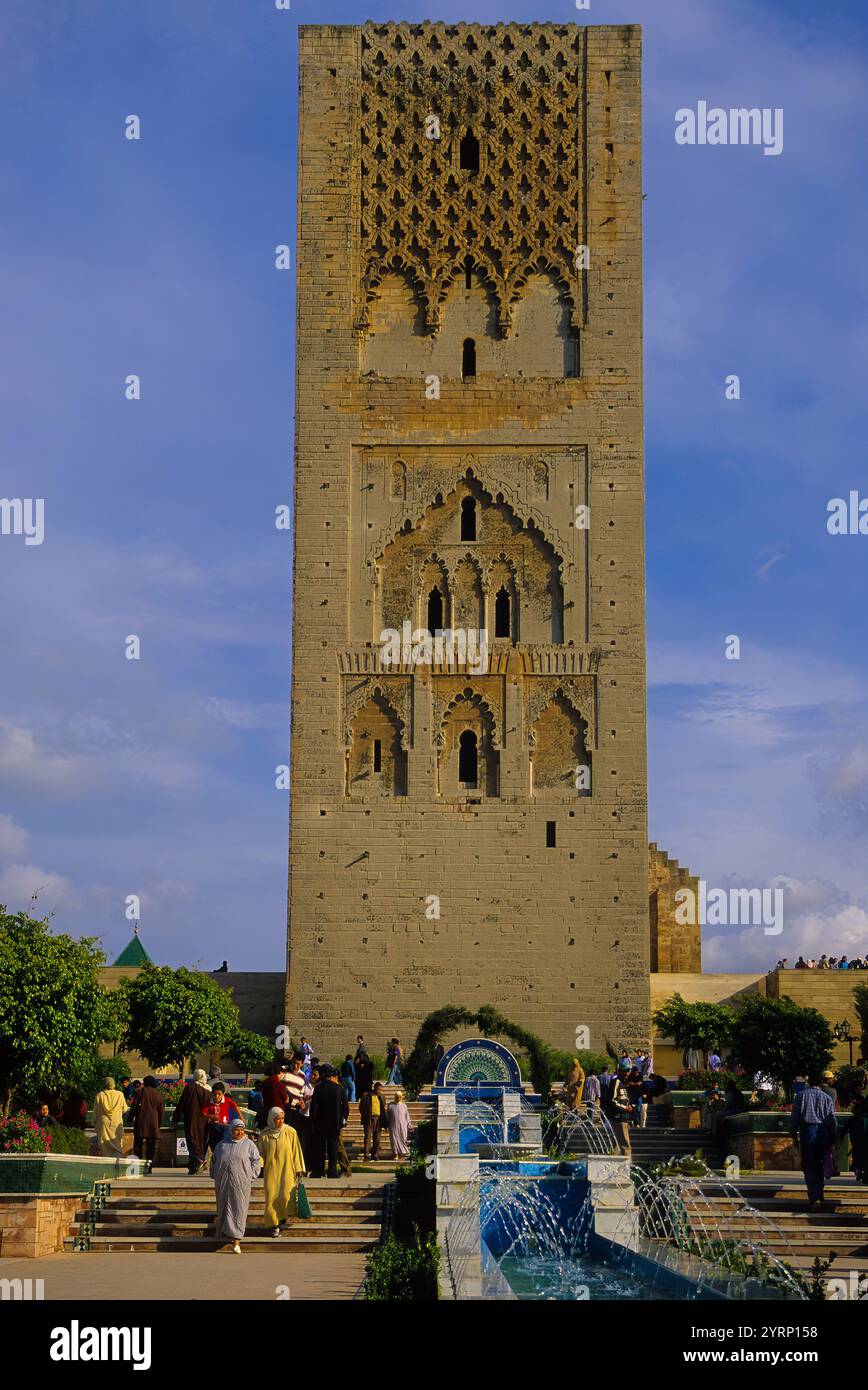 Rabat, Morocco. Hassan Tower, 12th-century Unfinished Minaret of the Al ... Rabat, Morocco. Hassan Tower, 12th-century Unfinished Minaret of the Al ...