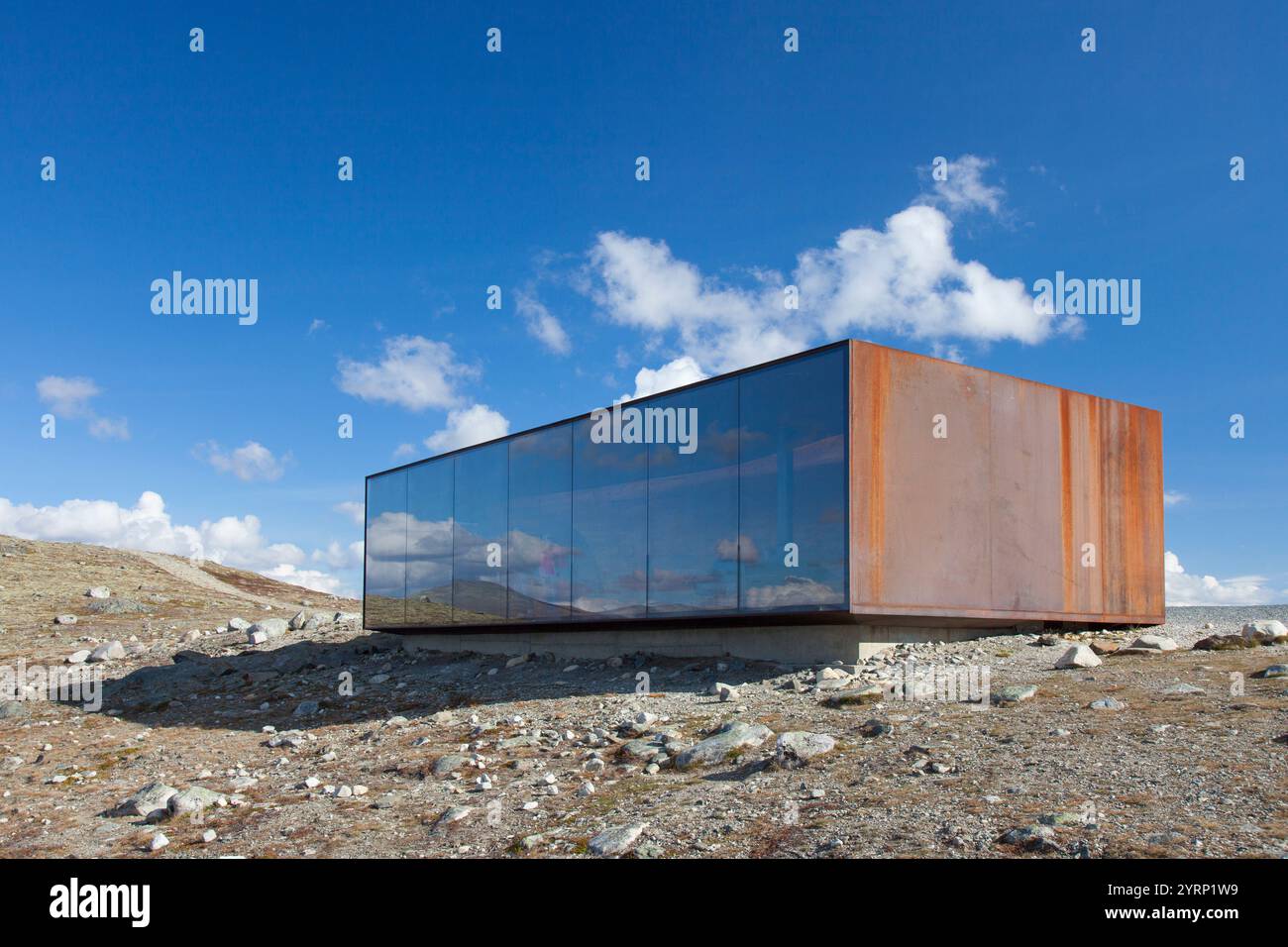Snohetta viewpoint, viewpoint to the highest mountain in Norway, Dovre ...