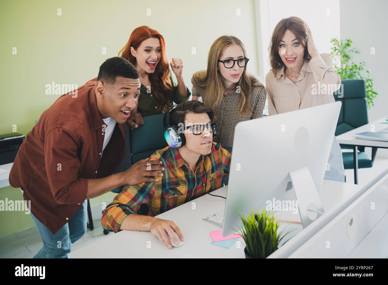 Photo of happy smiling students enjoying business school studying ...