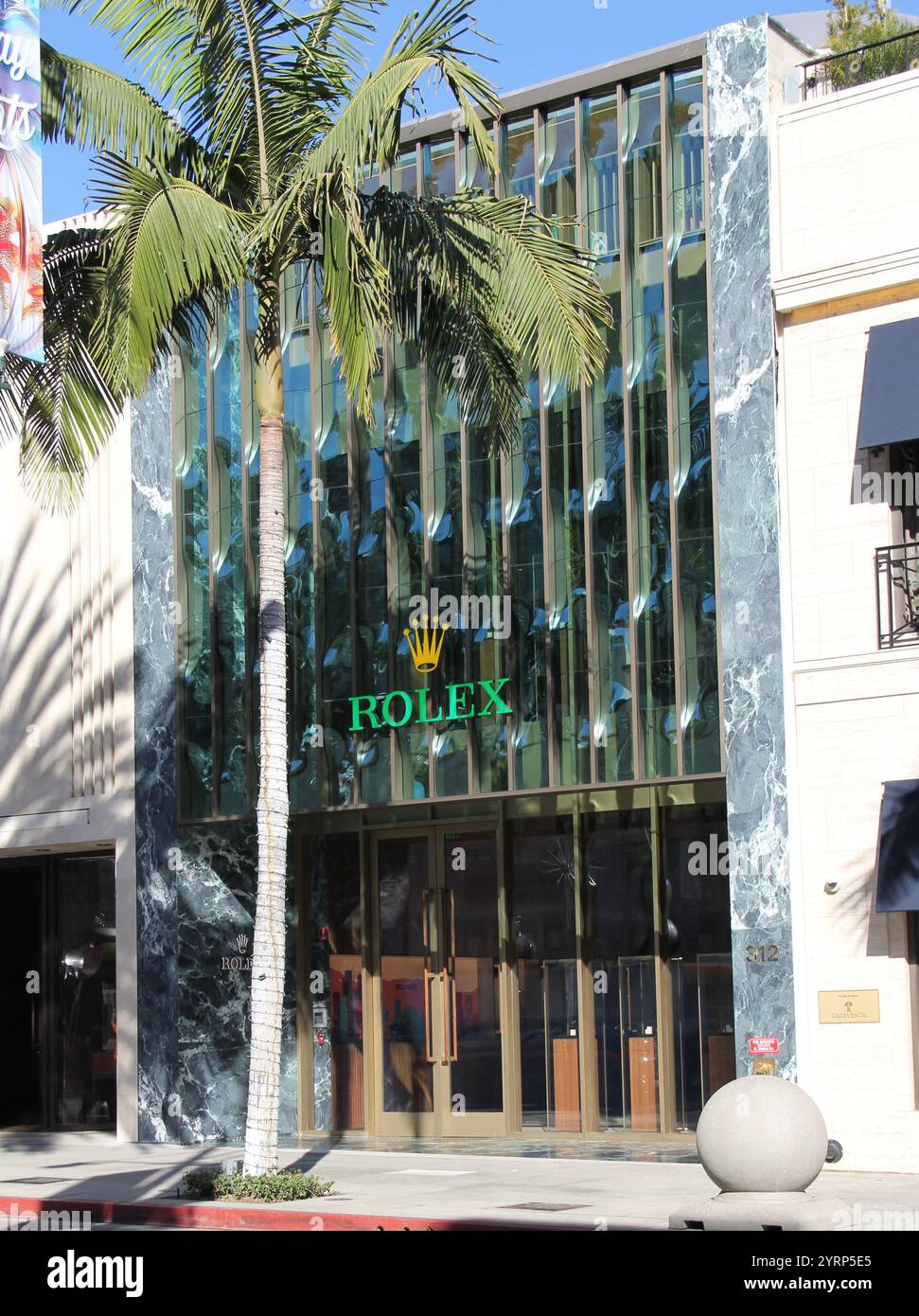 Rolex Watches Exterior Storefront Rodeo Drive Beverly Hills Luxury ...