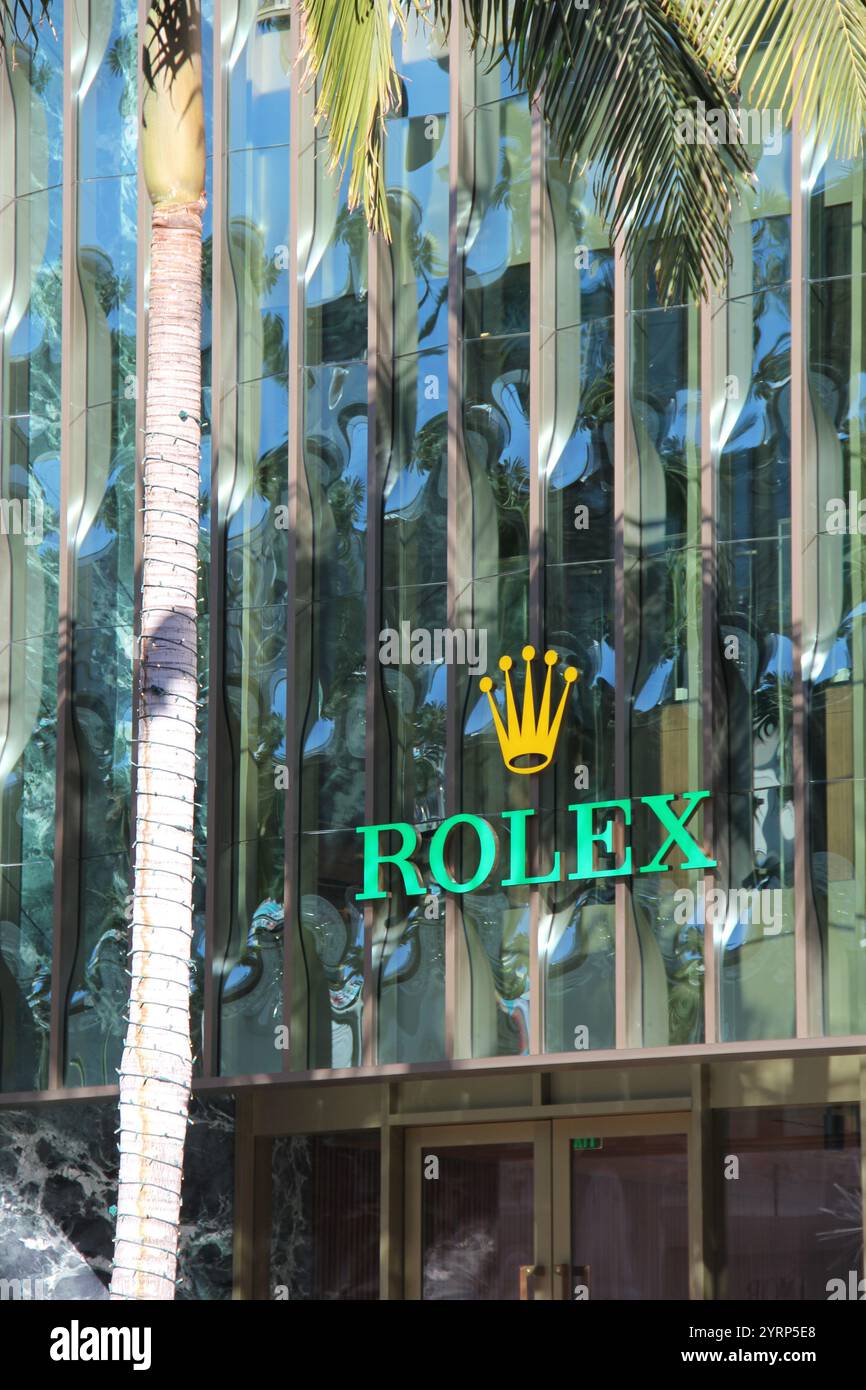 Rolex Watches Exterior Storefront Rodeo Drive Beverly Hills Luxury ...