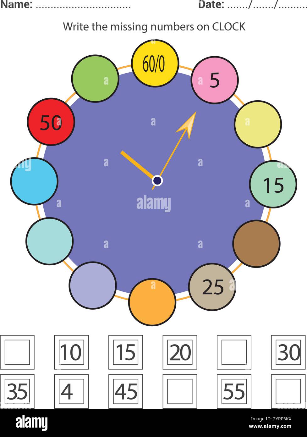 Learning numbers activity hi-res stock photography and images - Alamy