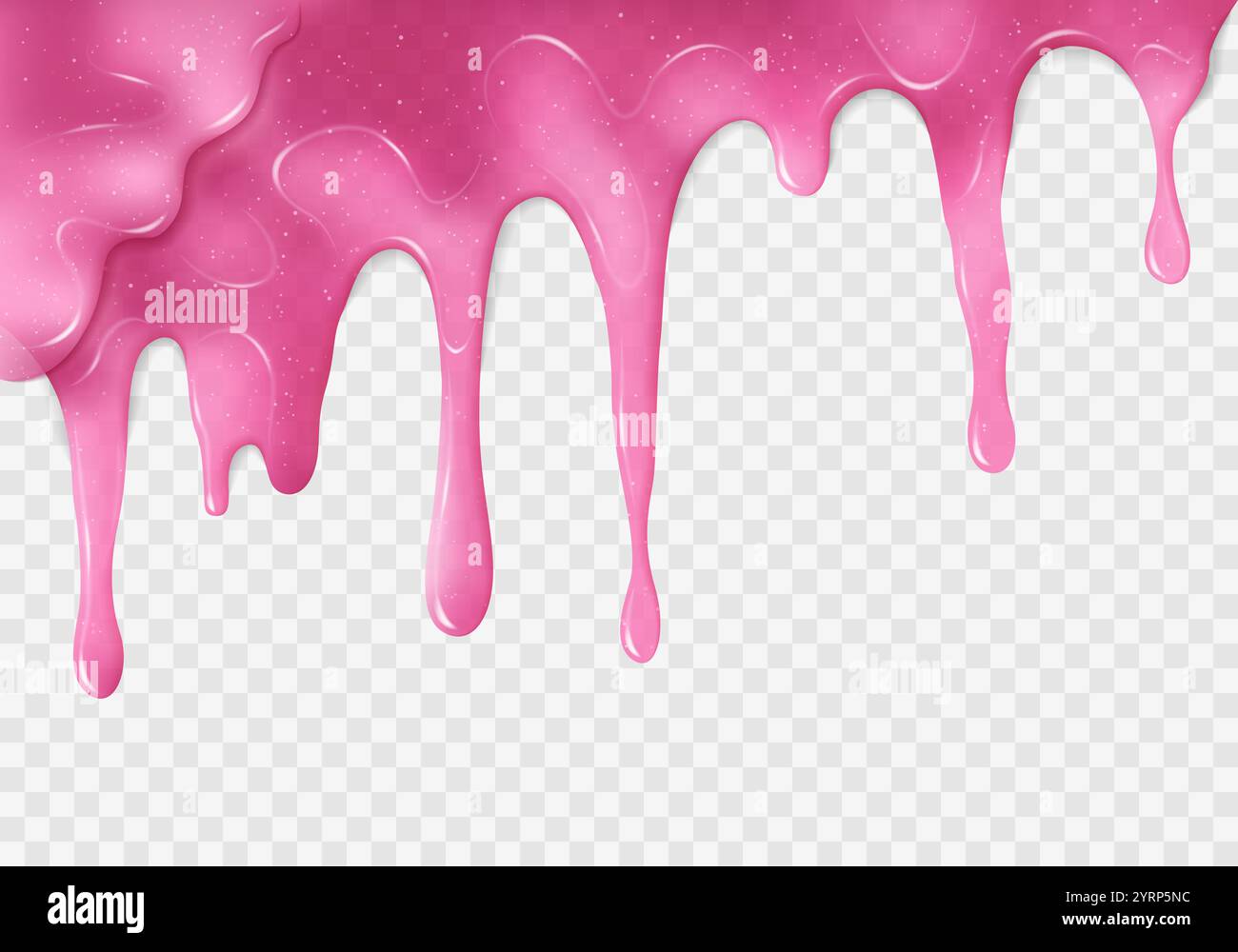 Dripping neon slime with glitter. Isolated element Stock Vector Image ...
