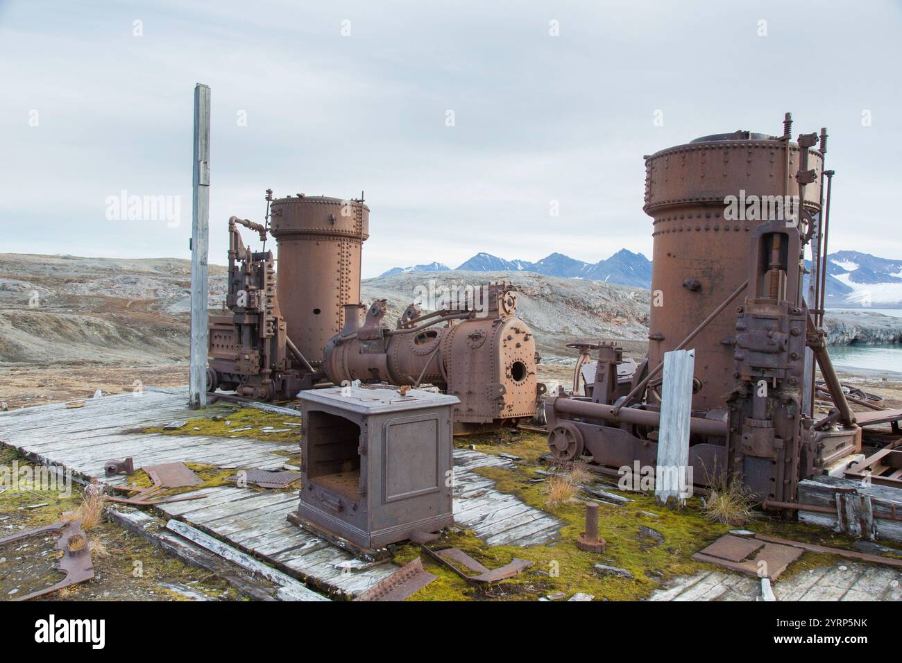 Camp Mansfield, remains of an old marble quarry near Blomstrandhalvoya ...