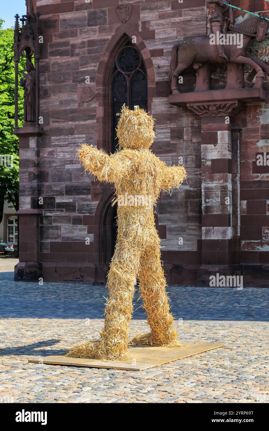 Basel, Switzerland - June, 19.2023: Straw figure showing emotional ...