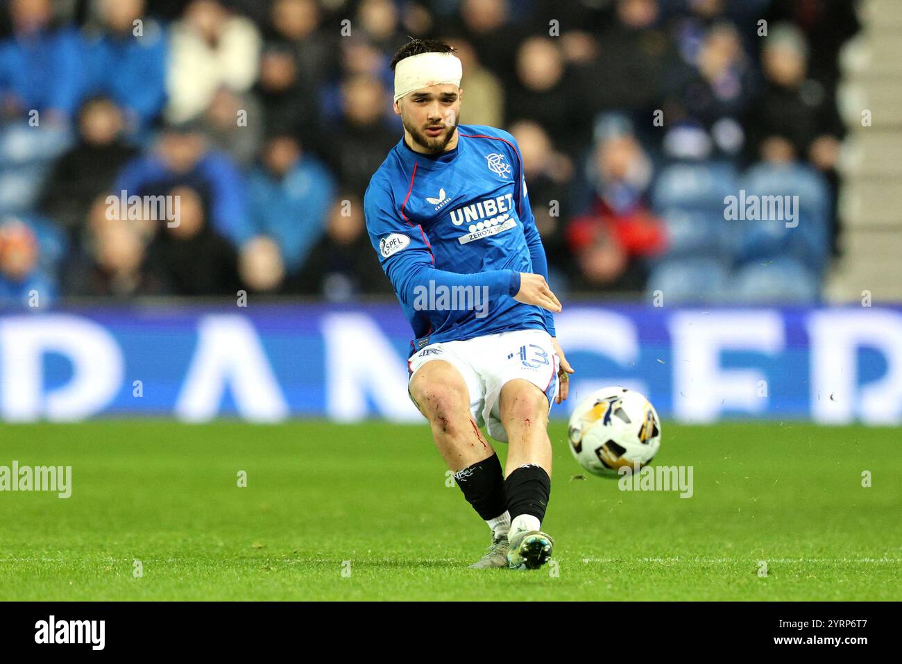 Rangers' Nicolas Raskin in action during the William Hill Premiership ...