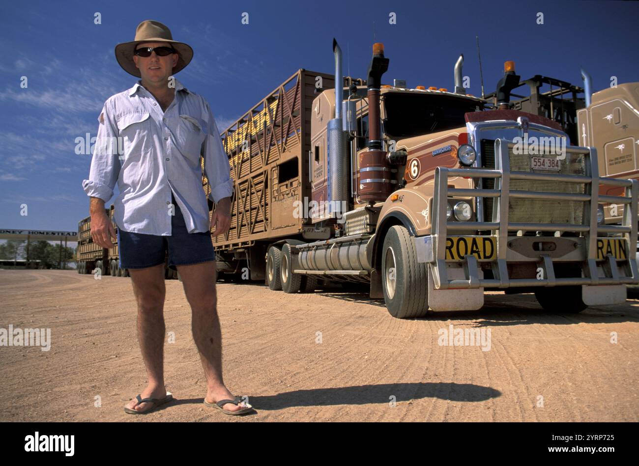 Australia Northern Territory, outback; Road train Stock Photo - Alamy