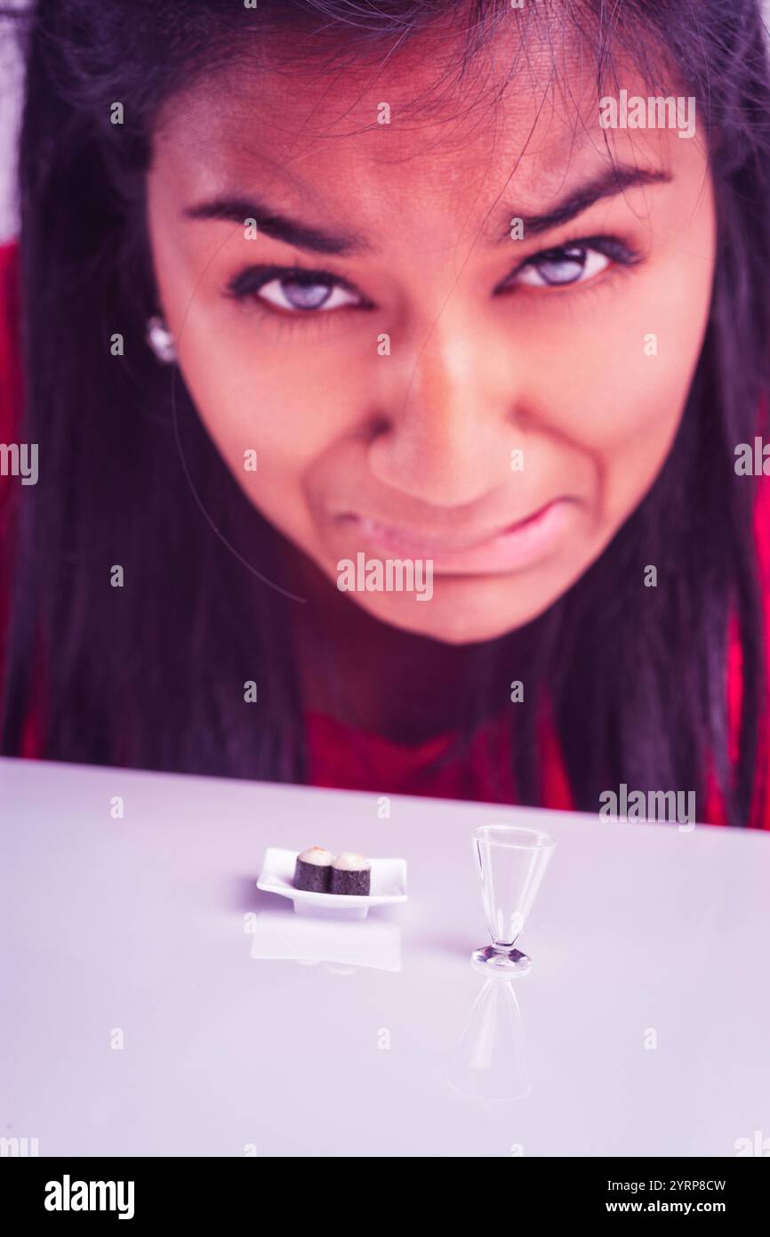 Woman displaying disgust on hi-res stock photography and images - Alamy