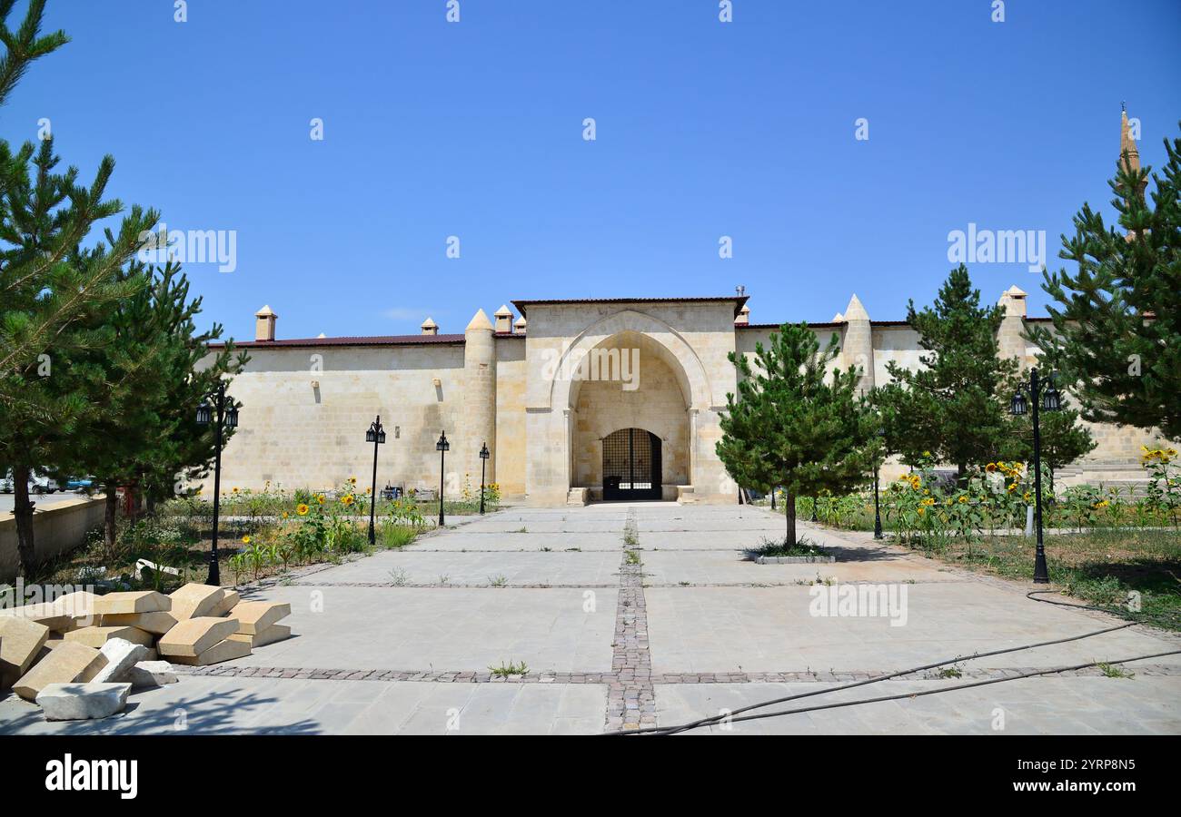 The Mama Hatun Tomb and Caravanserai in Tercan, Turkey, was built in ...