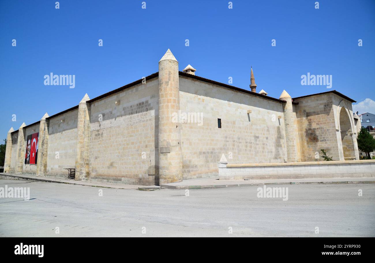 The Mama Hatun Tomb and Caravanserai in Tercan, Turkey, was built in ...