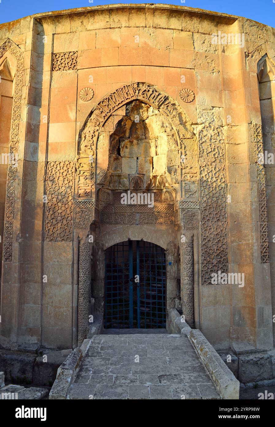 The Mama Hatun Tomb and Caravanserai in Tercan, Turkey, was built in ...