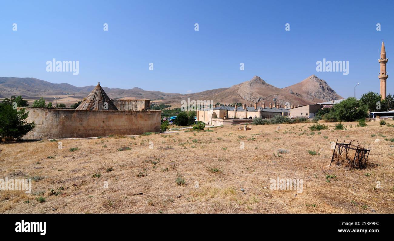 The Mama Hatun Tomb and Caravanserai in Tercan, Turkey, was built in ...
