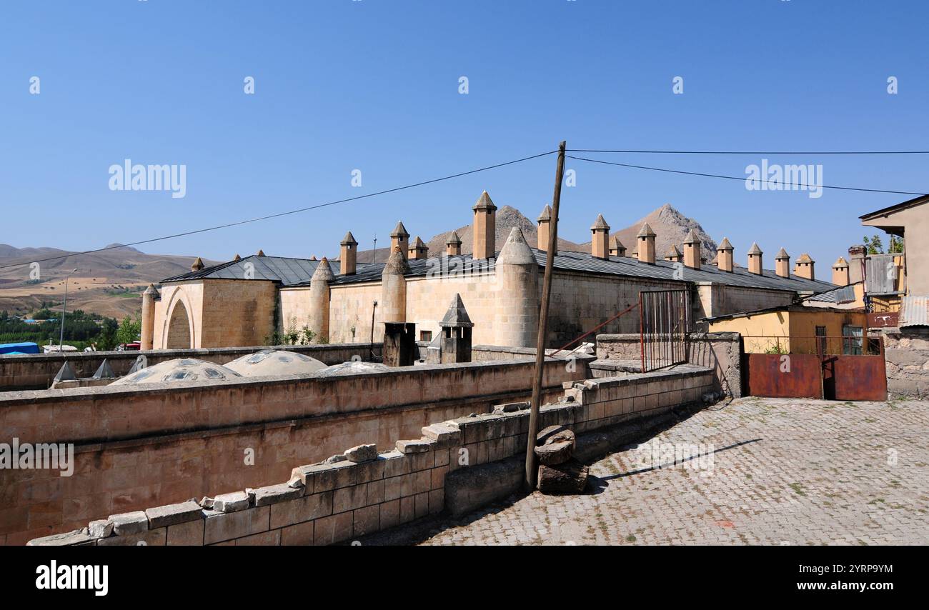 The Mama Hatun Tomb and Caravanserai in Tercan, Turkey, was built in ...