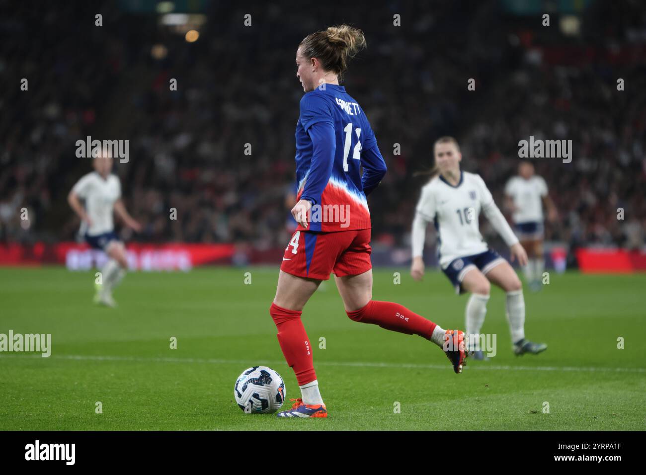 Emily Sonnett England v USA Wembley Stadium London Lionesses England ...