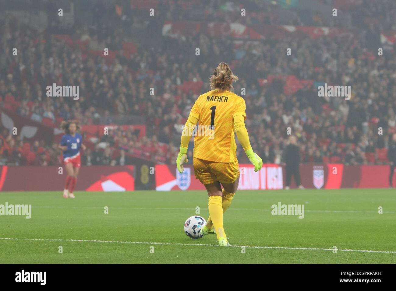 Alyssa Naeher goalkeeper England v USA Wembley Stadium London Lionesses ...