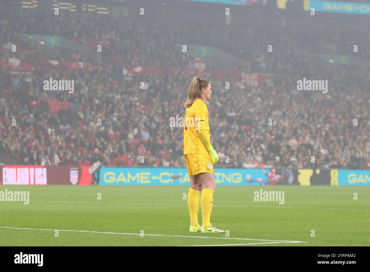 Alyssa Naeher goalkeeper England v USA Wembley Stadium London Lionesses ...