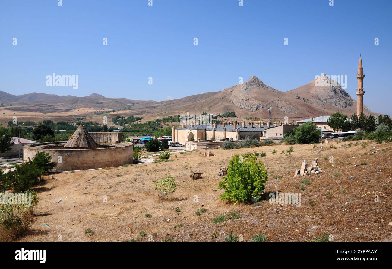The Mama Hatun Tomb and Caravanserai in Tercan, Turkey, was built in ...