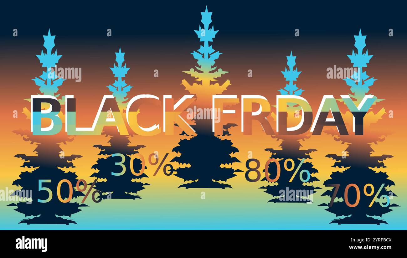 The text BLACK FRIDAY is displayed in bold layered letters across the ...