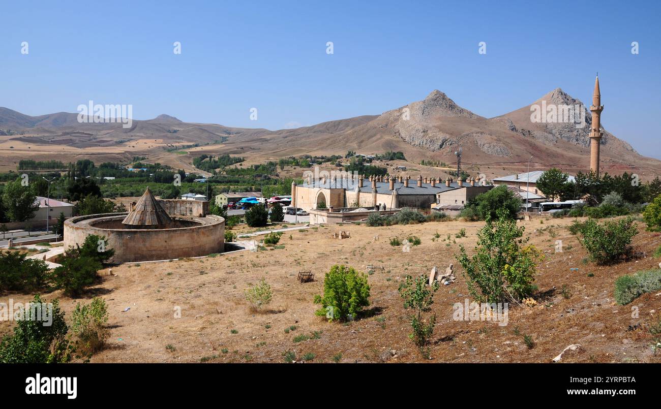 The Mama Hatun Tomb and Caravanserai in Tercan, Turkey, was built in ...