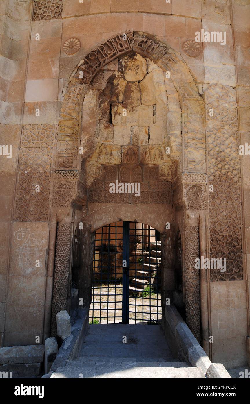 The Mama Hatun Tomb and Caravanserai in Tercan, Turkey, was built in ...