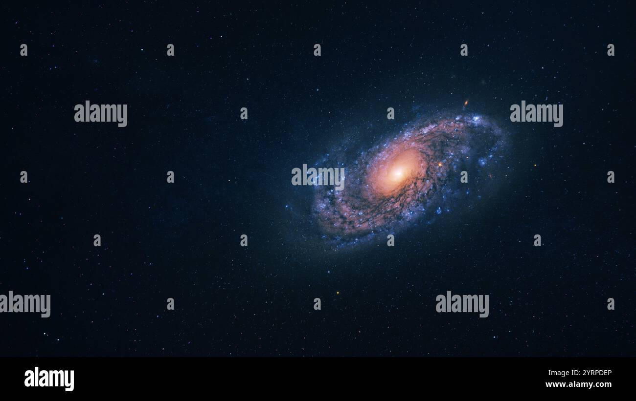 Deep Amazing Space With Galaxy And Stars. Beautiful Starry Wallpaper ...