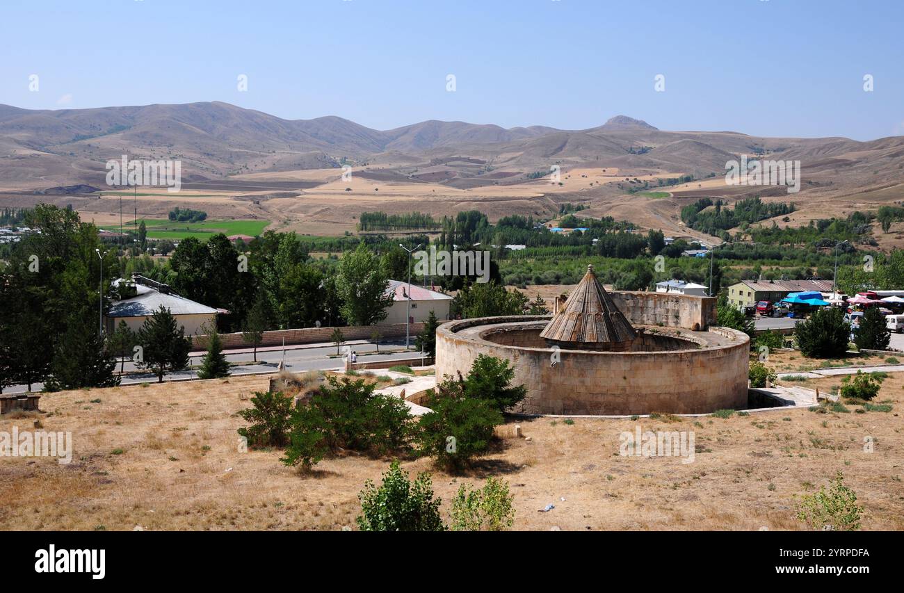 The Mama Hatun Tomb and Caravanserai in Tercan, Turkey, was built in ...