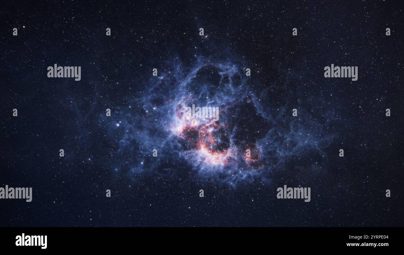 Amazing deep space with stars, galaxy and nebulae. Beautiful starry sky ...