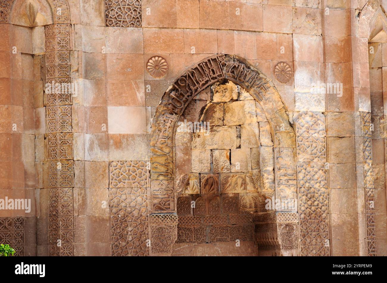 The Mama Hatun Tomb and Caravanserai in Tercan, Turkey, was built in ...