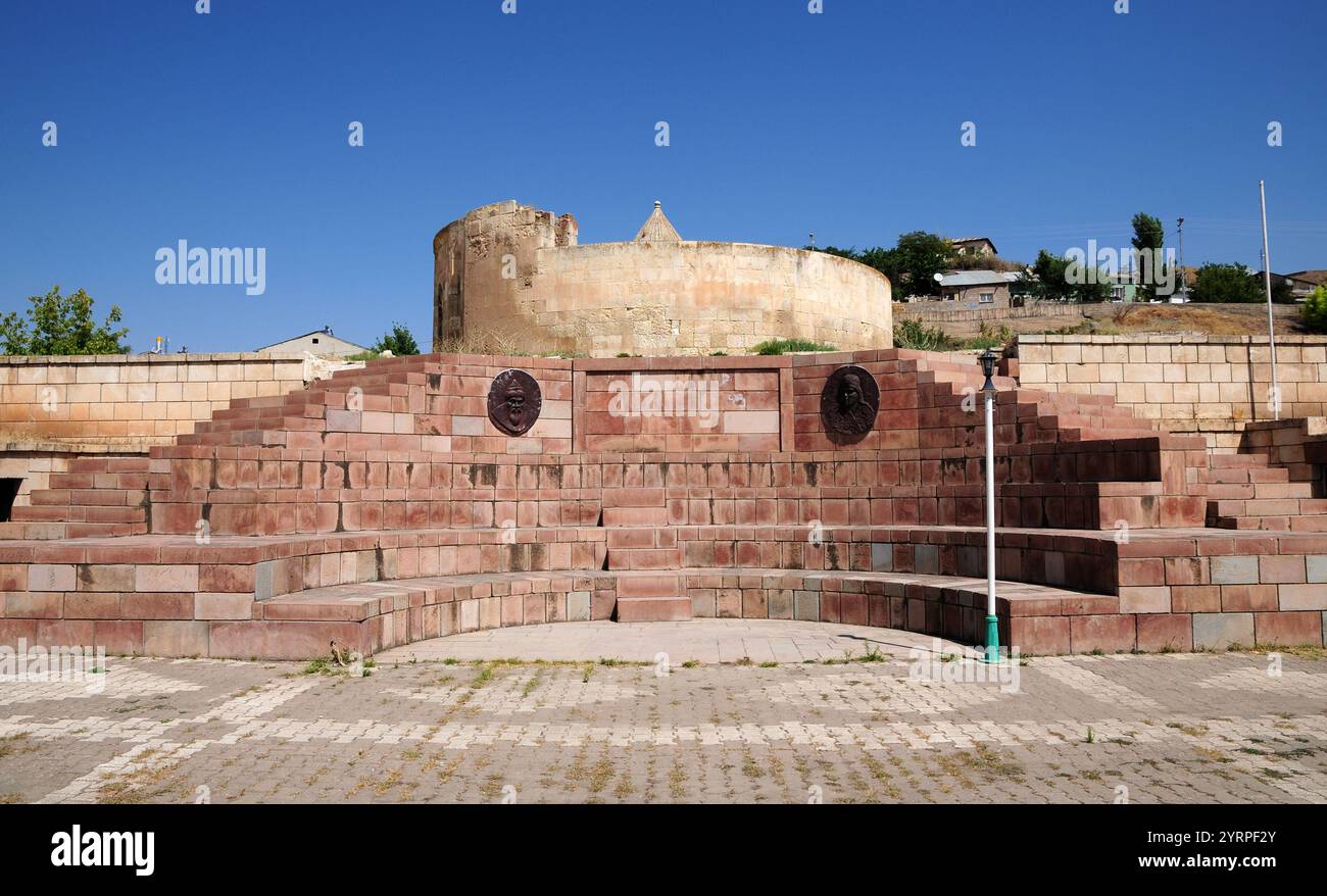 The Mama Hatun Tomb and Caravanserai in Tercan, Turkey, was built in ...