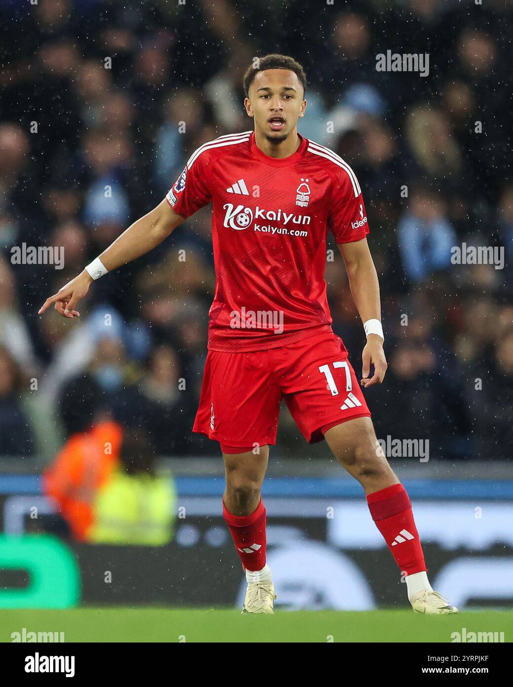 Eric da Silva Moreira of Nottingham Forest gives his team instructions ...