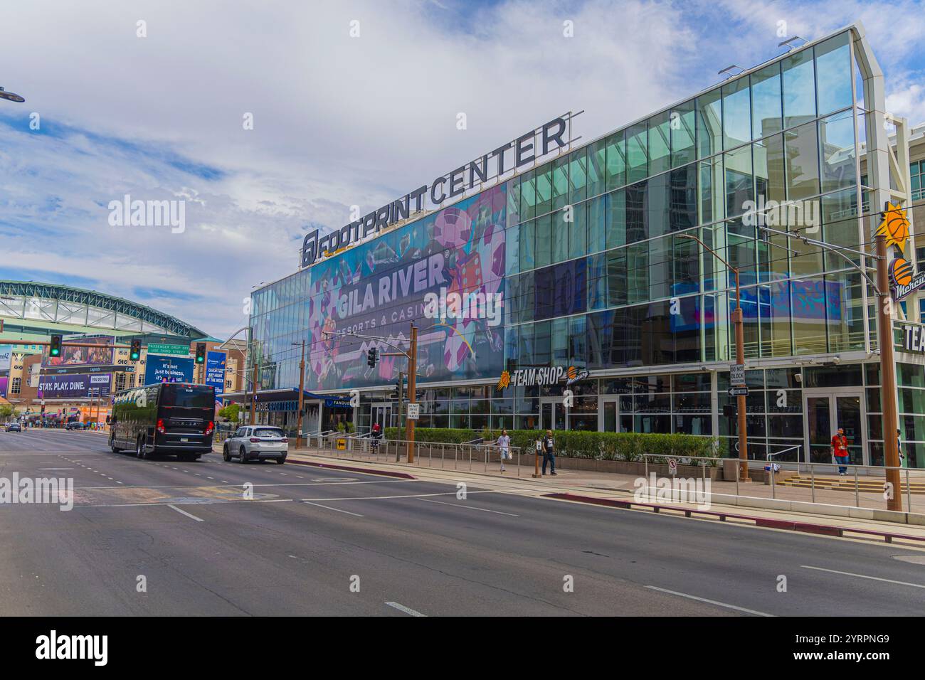 Gila River Resorts & Casinos Footprint Center arena in downtown Phoenix ...