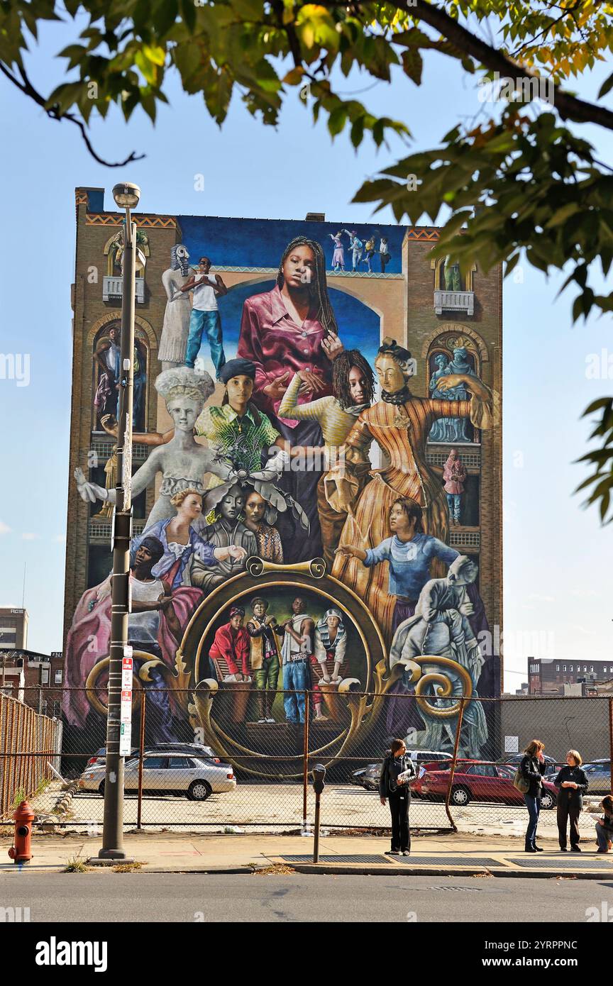"Common Threads", Mural by Meg Saligman at Broad and Spring Garden ...