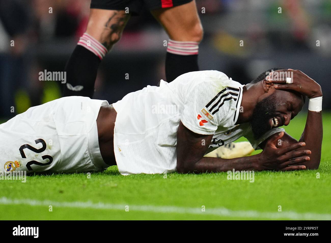 Antonio Rudiger of Real Madrid during the La Liga EA Sports match ...