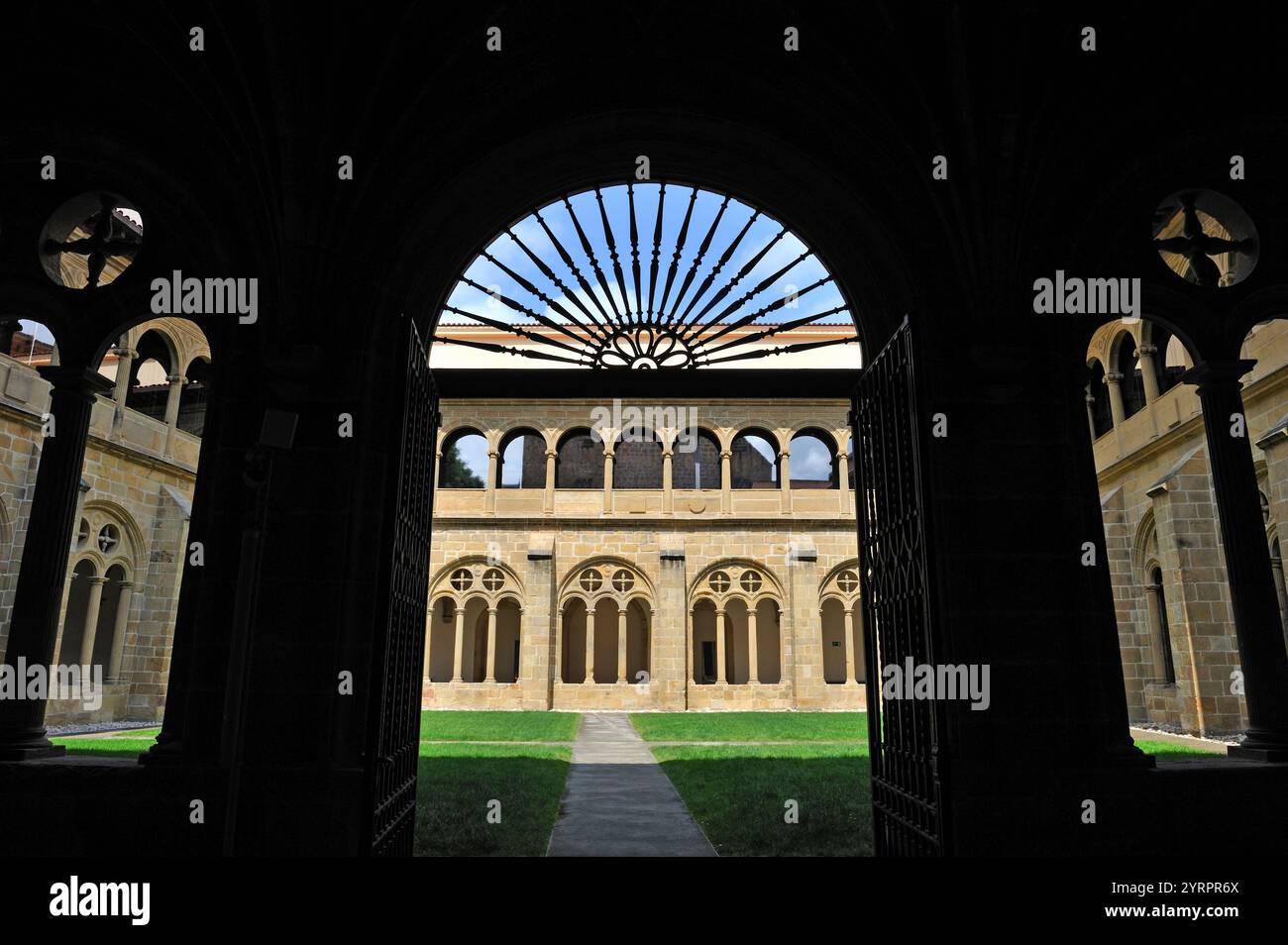 cloister of the ancient Dominican monastery of the 16th century housing ...