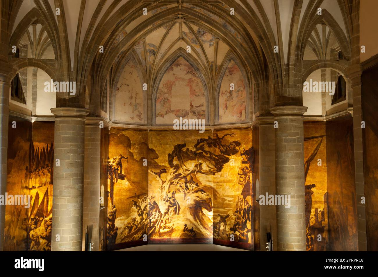 mural paintings, by Jose Maria Sert,in the church of the former ...