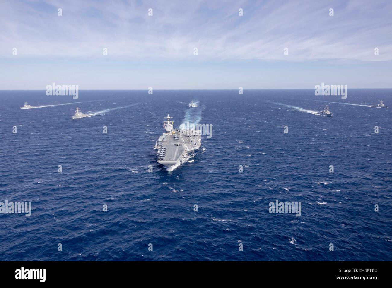 Atlantic Ocean. 12th Nov, 2024. The world's largest aircraft carrier ...