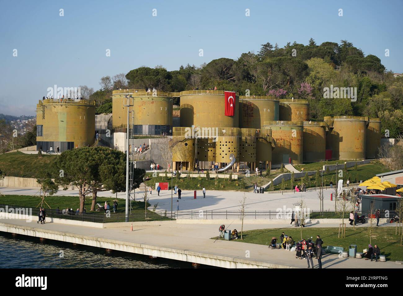 ISTANBUL, TURKIYE - APRIL 11, 2024: Old Silos in Cubuklu, Istanbul ...