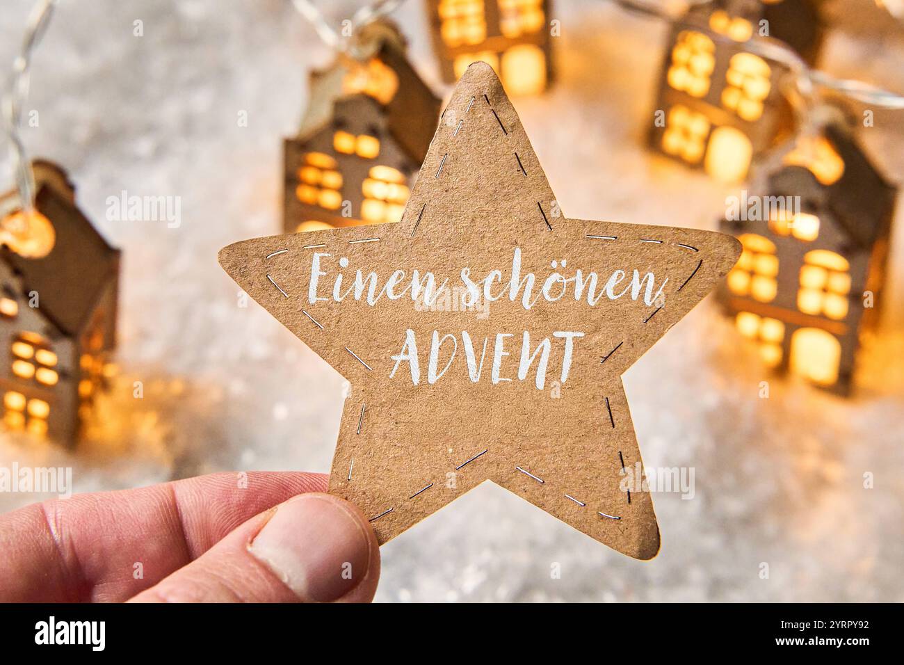 4 December 2024: Have a great Advent Greeting on a star in front of ...