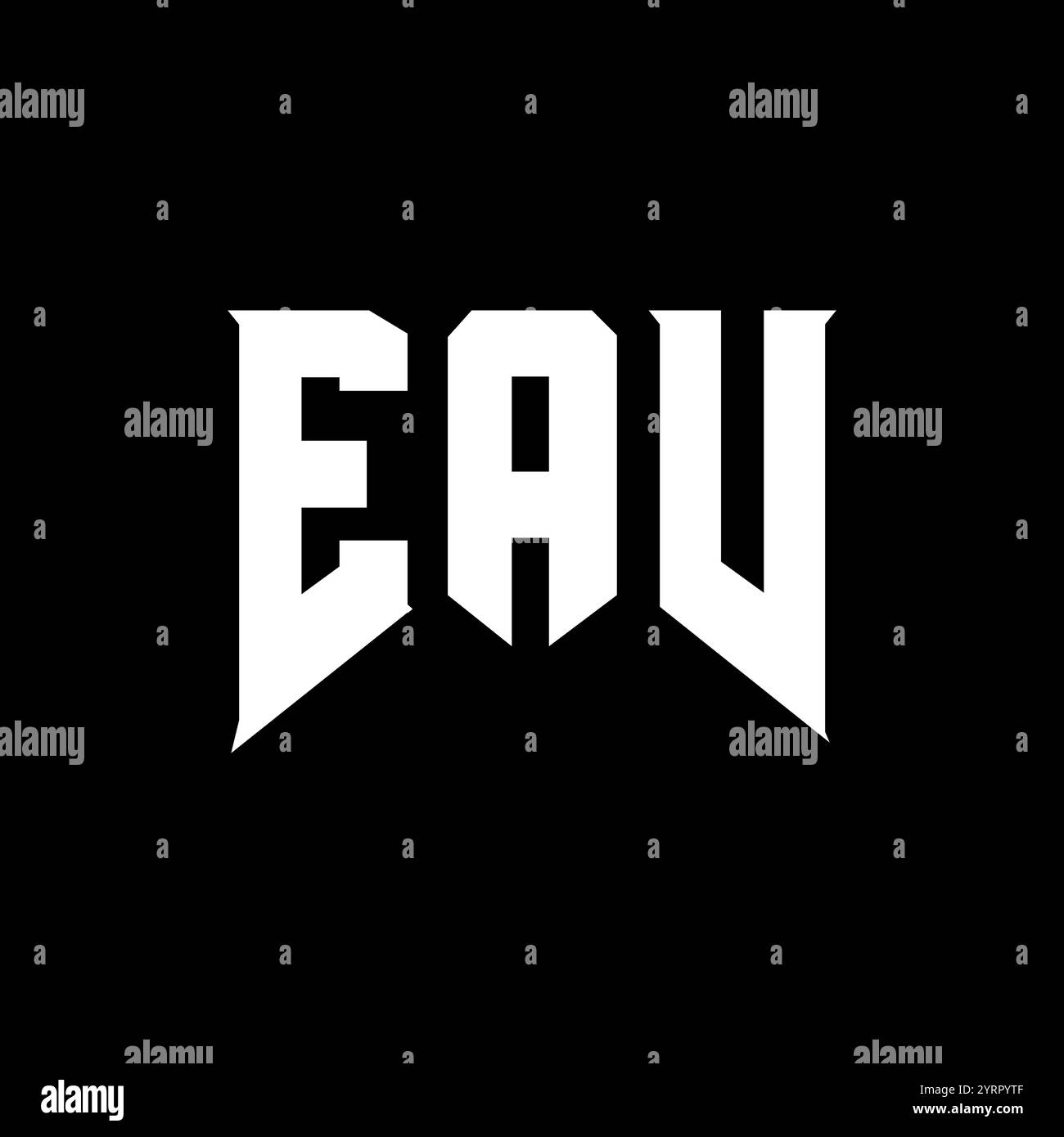 EAV letter logo design for technology company. EAV logo design black ...